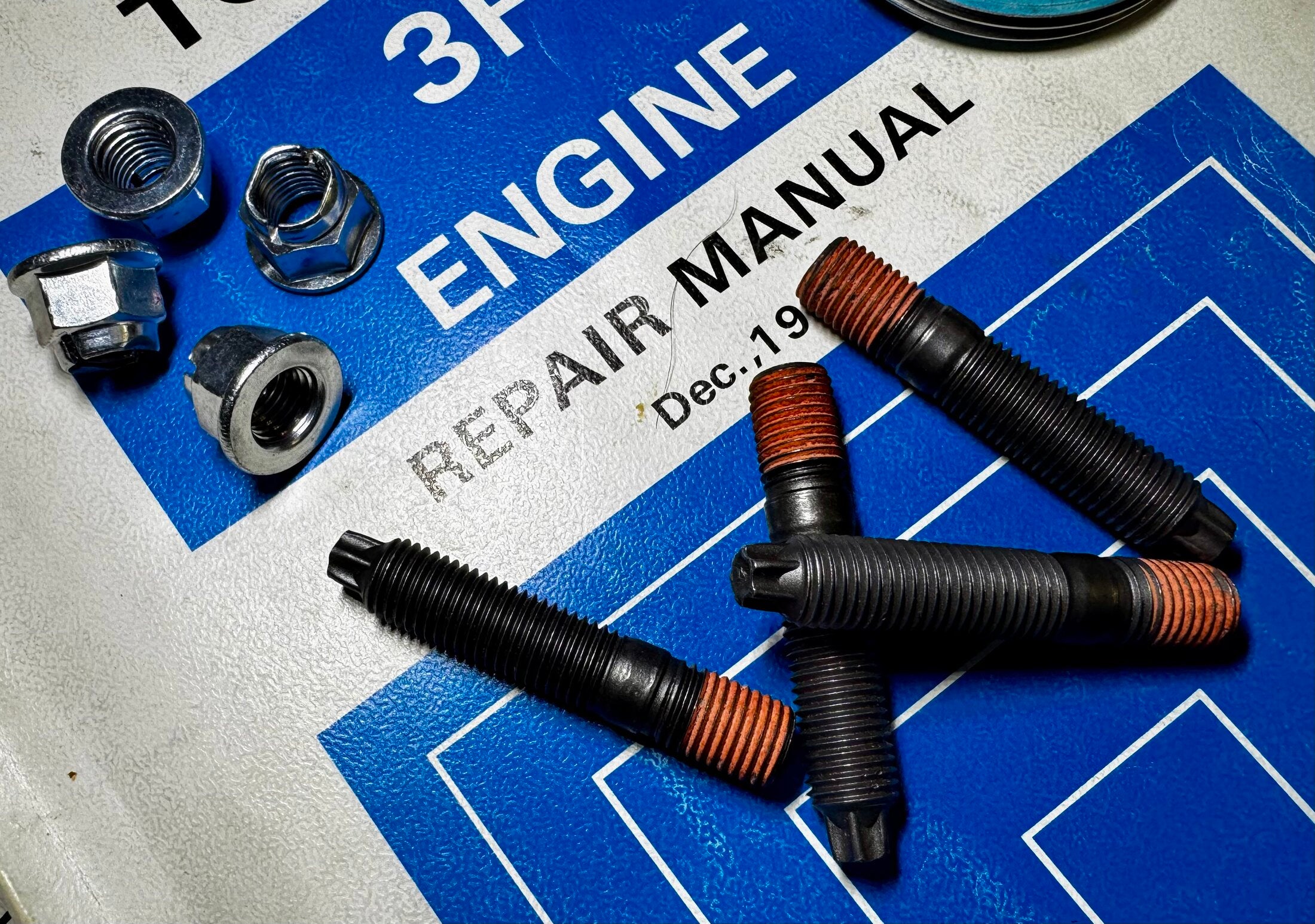 3F-E FJ62 / FJ80 Front Exhaust Down Repair Kit #2 OEM Toyota Genuine J ...